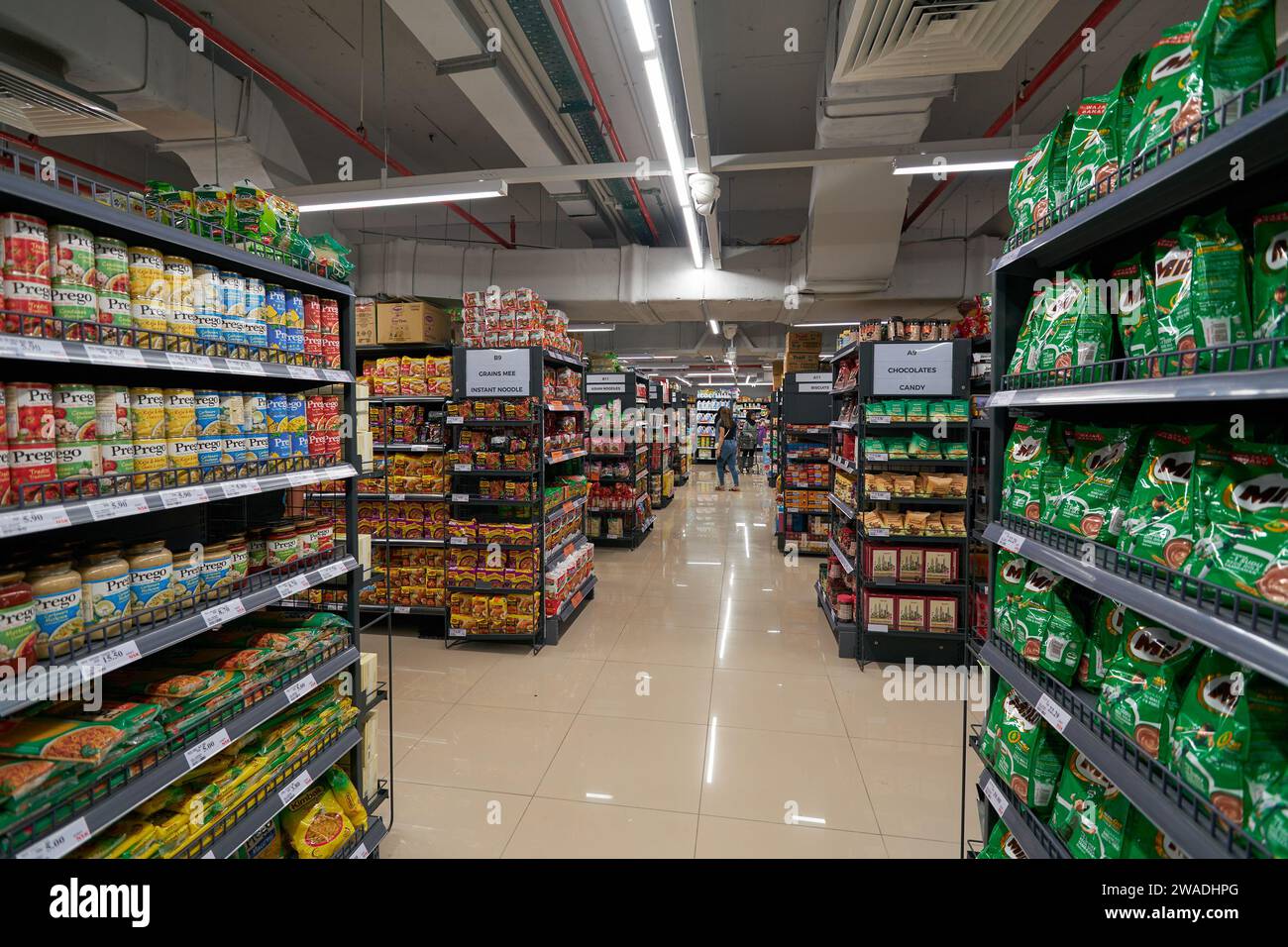 KUALA LUMPUR, MALAYSIA - MAY 26, 2023: interior shot of NSK Grocer in ...