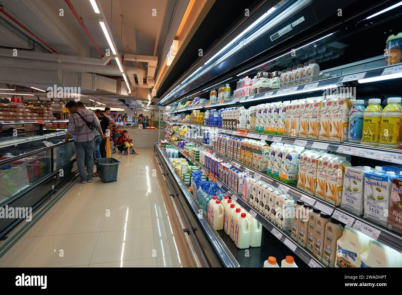 KUALA LUMPUR, MALAYSIA - MAY 26, 2023: interior shot of NSK Grocer in ...