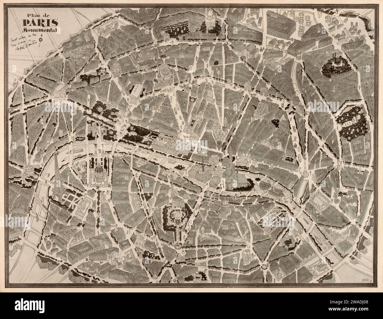 Paris map hi-res stock photography and images - Alamy