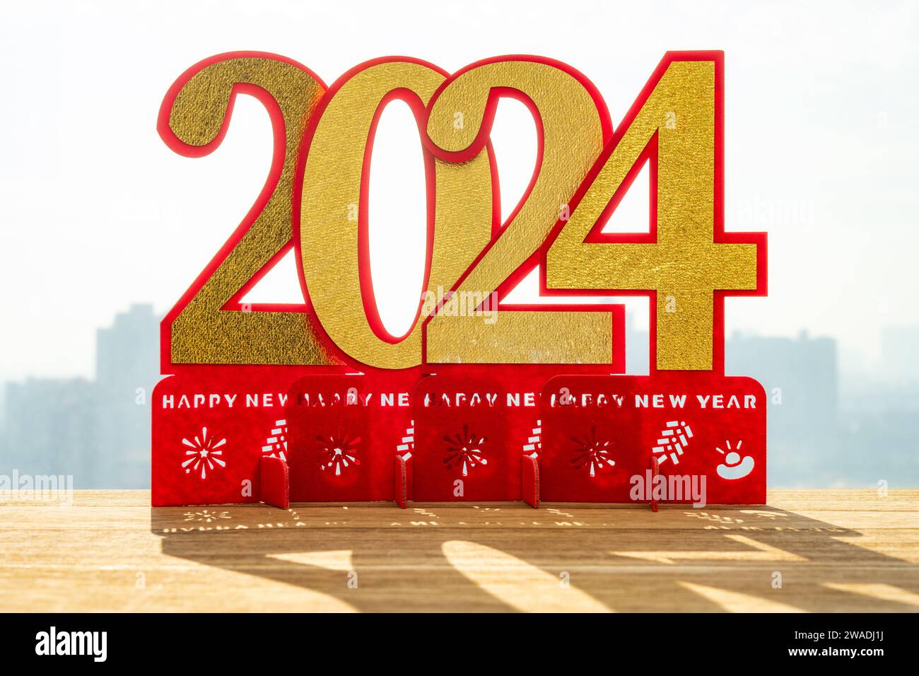 Happy 2024 cut hi-res stock photography and images - Alamy