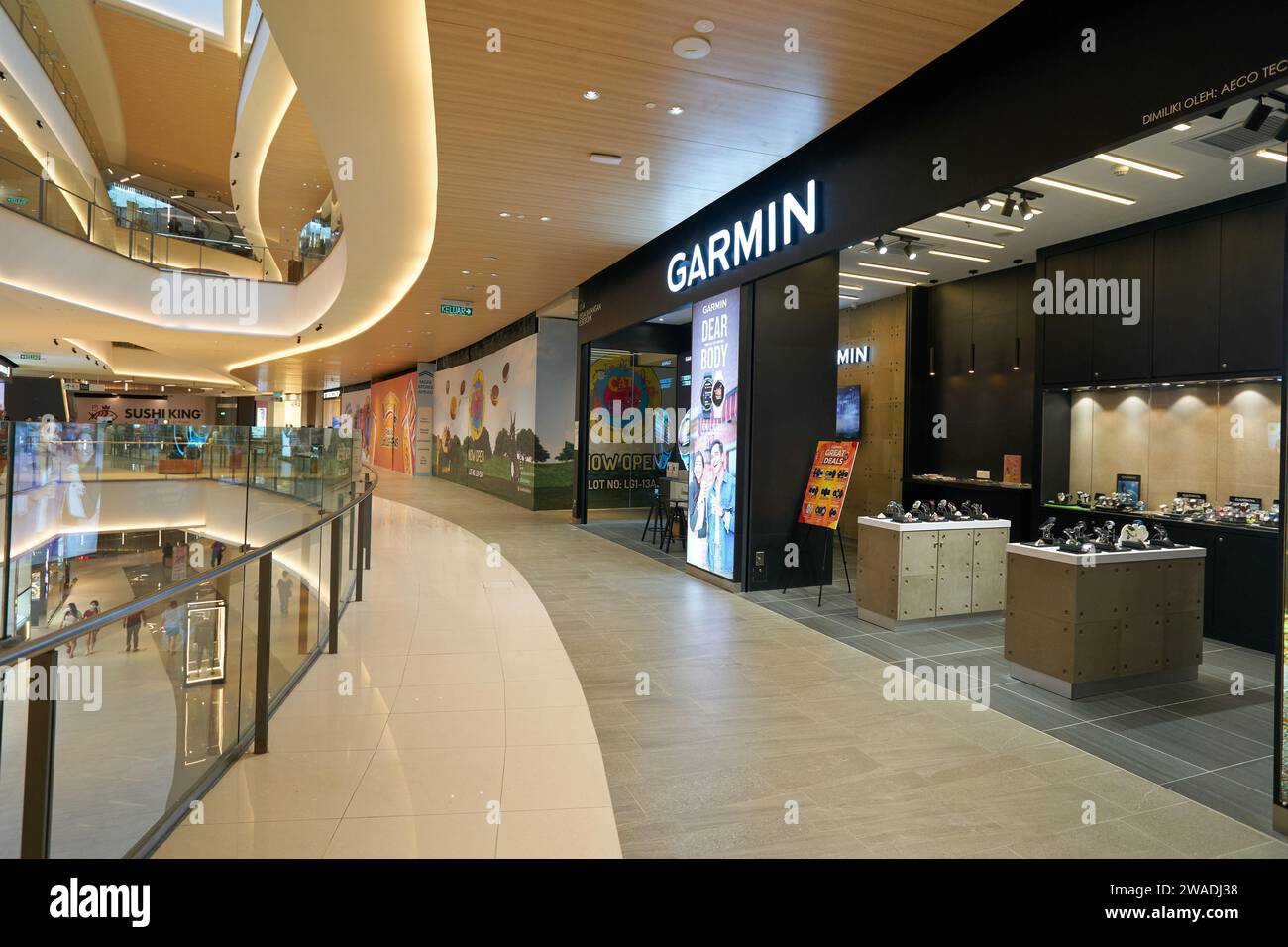 KUALA LUMPUR, MALAYSIA - MAY 27, 2023: Garmin retail store in LaLaport ...