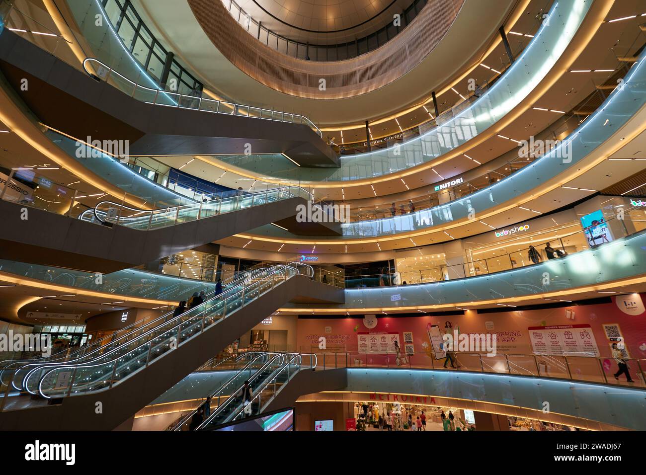 KUALA LUMPUR, MALAYSIA - MAY 27, 2023: interior shot of LaLaport Bukit ...