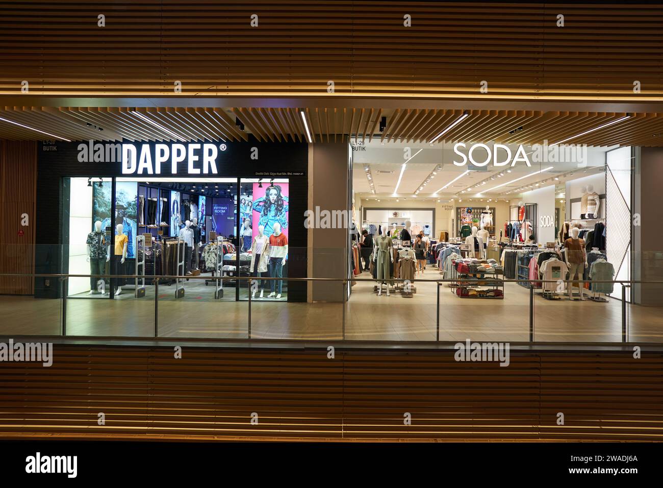 KUALA LUMPUR, MALAYSIA - MAY 27, 2023: interior shot of LaLaport Bukit ...