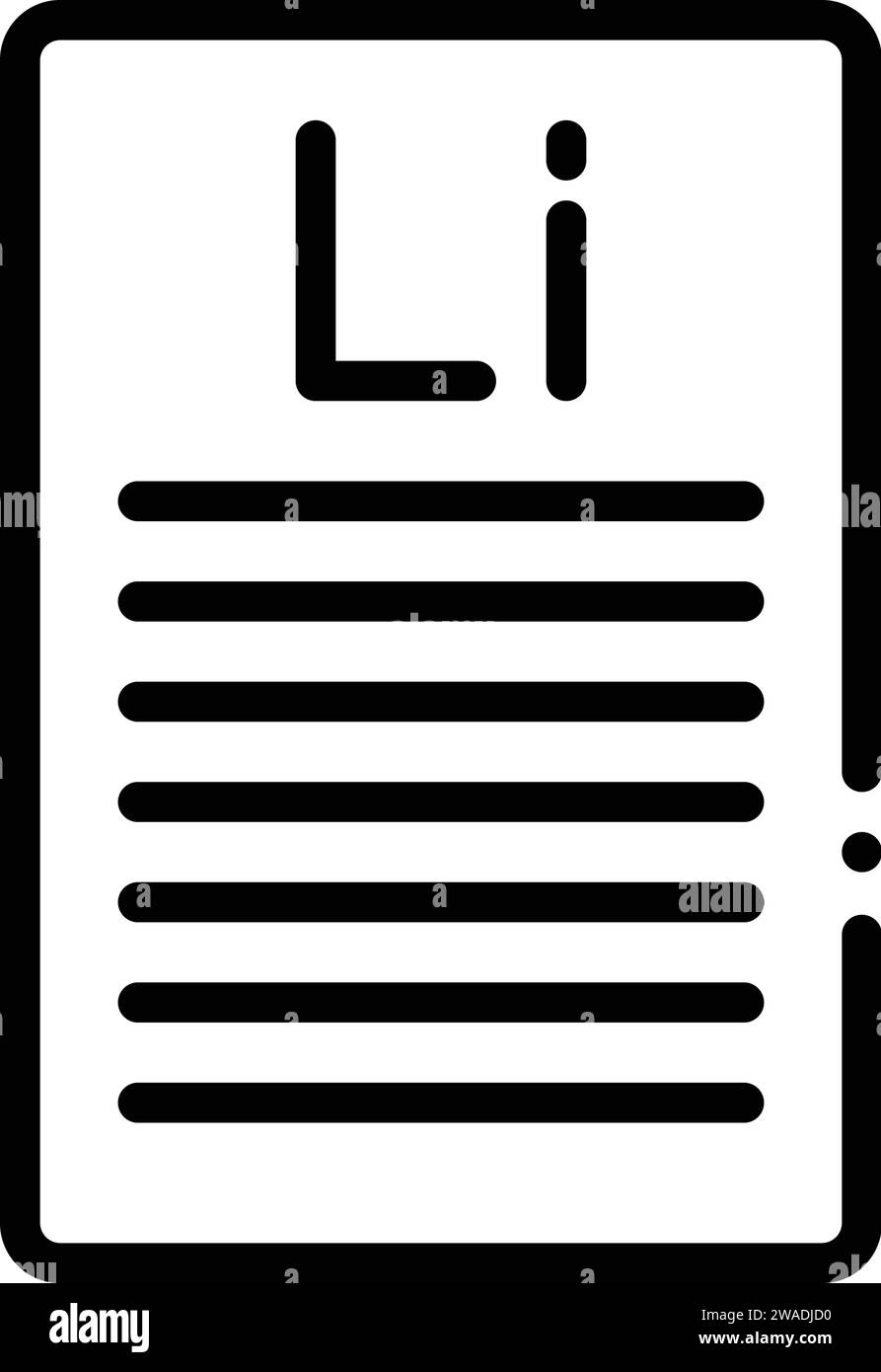 Icon for Lorem ipsum,text Stock Vector Image & Art - Alamy