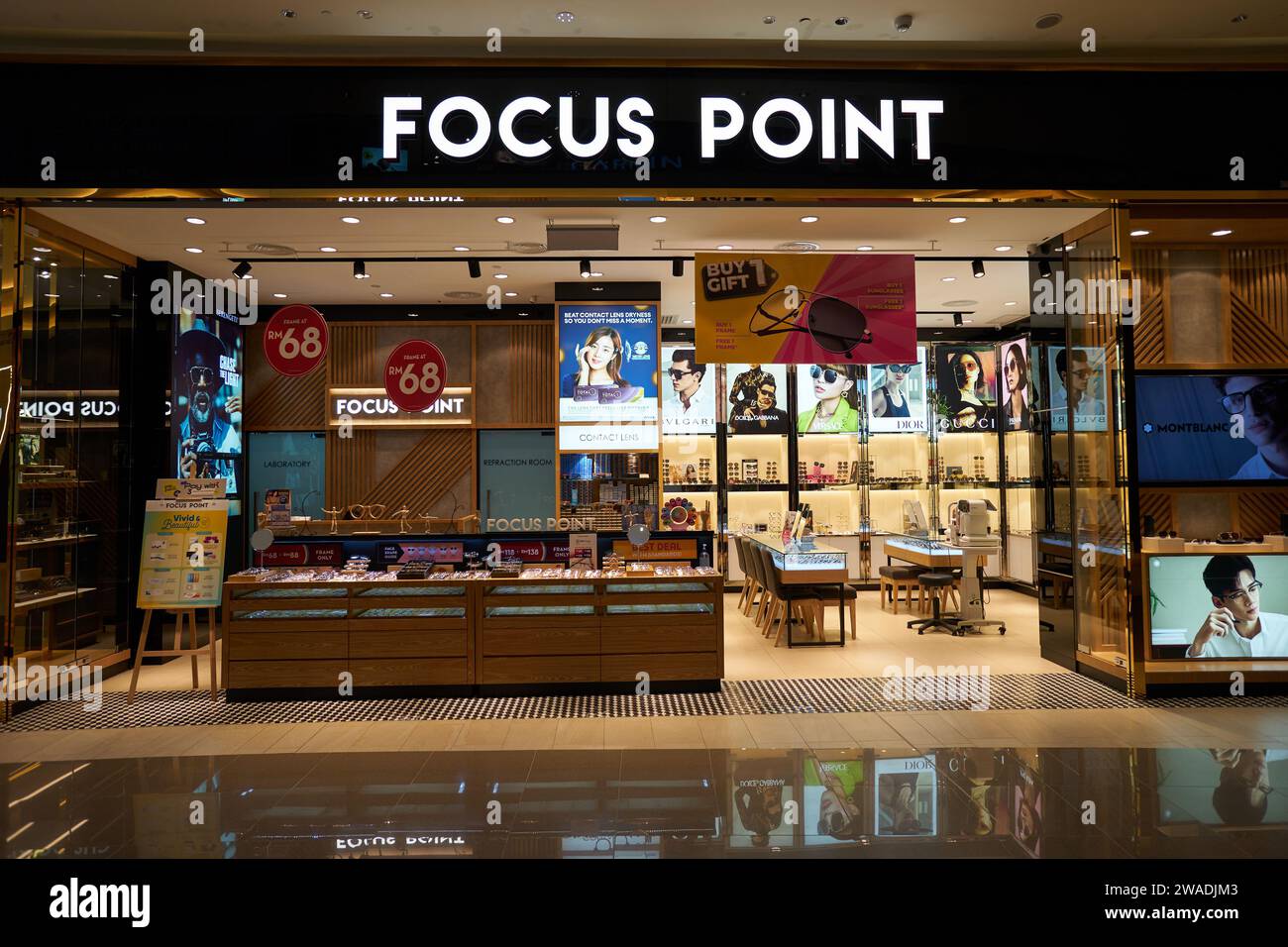 KUALA LUMPUR, MALAYSIA - MAY 27, 2023: Focus Point store in LaLaport ...