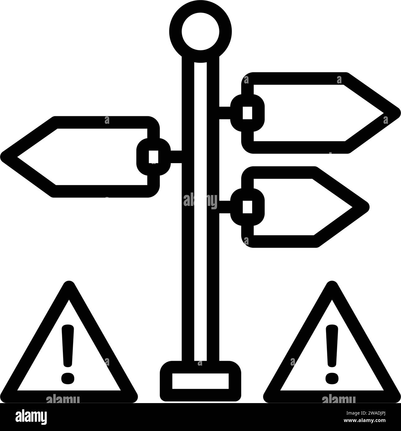 Direction indication Black and White Stock Photos & Images - Alamy