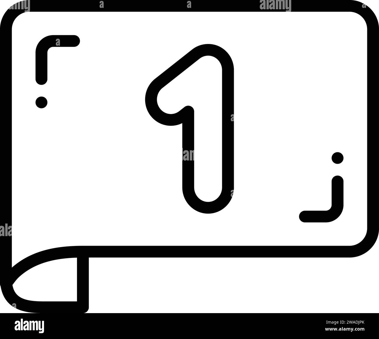 Page number icon Black and White Stock Photos & Images - Alamy