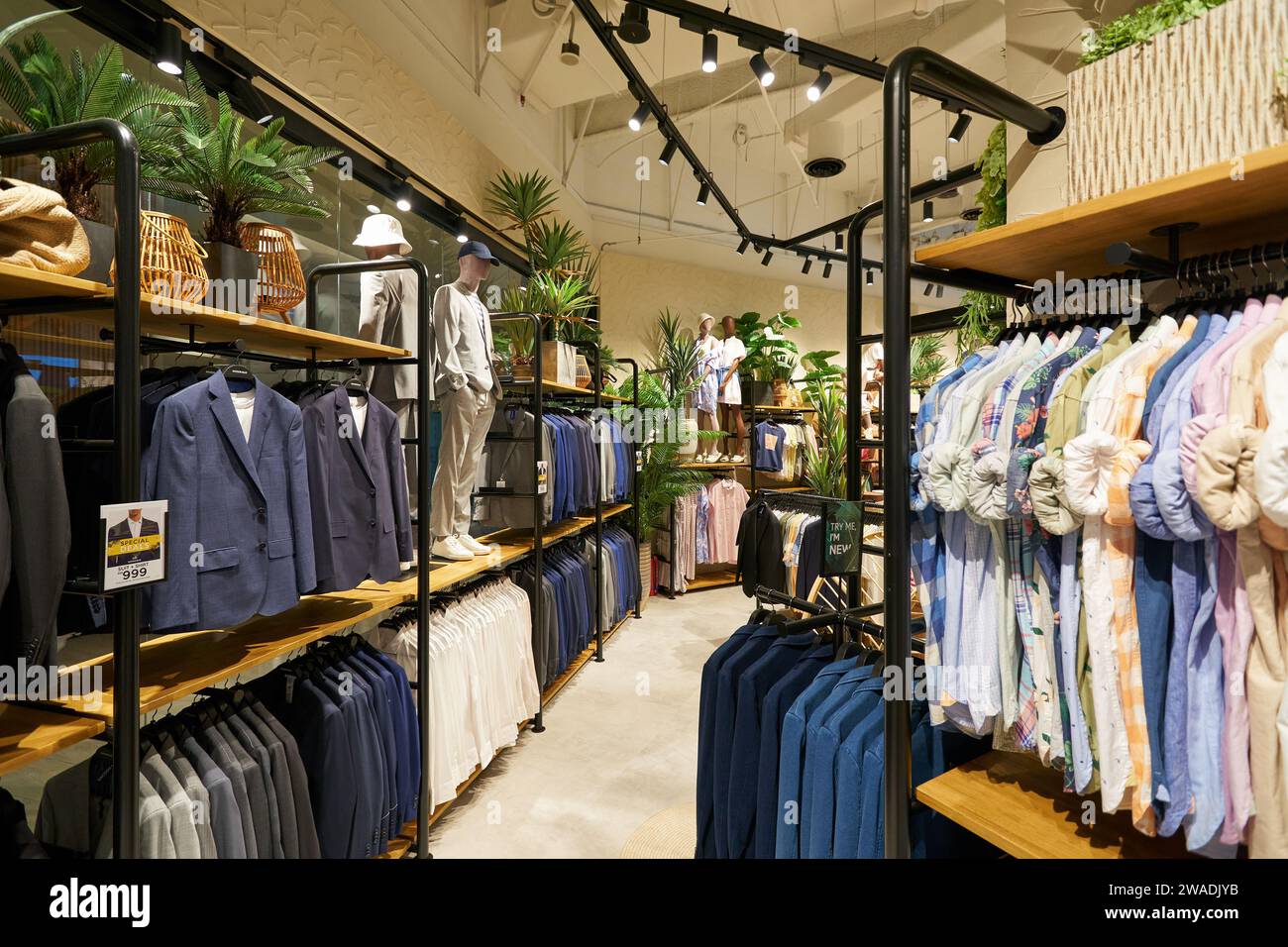 KUALA LUMPUR, MALAYSIA - MAY 27, 2023: interior shot of Sacoor Blue ...