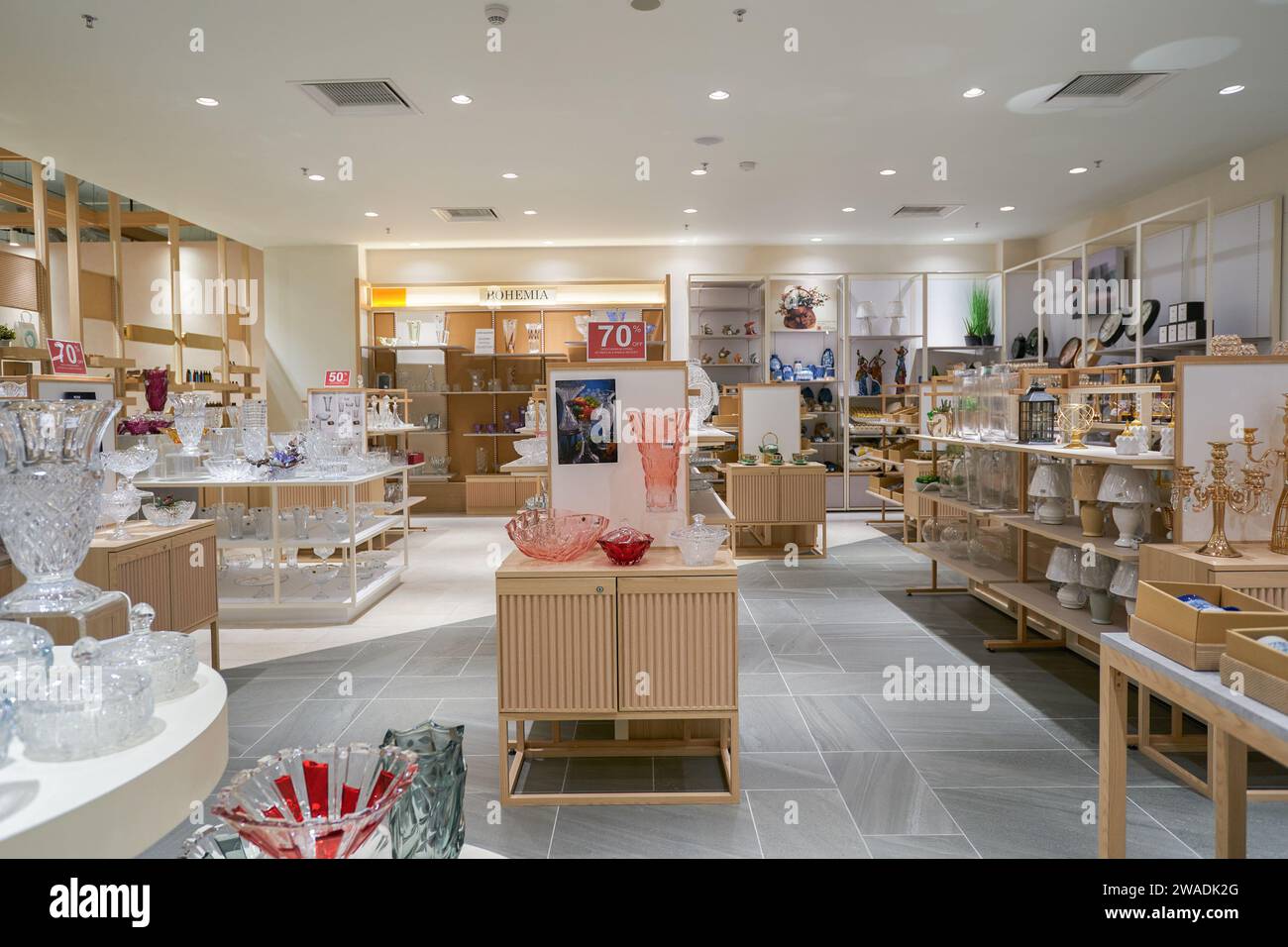 KUALA LUMPUR, MALAYSIA - MAY 27, 2023: interior shot of Metrojaya ...