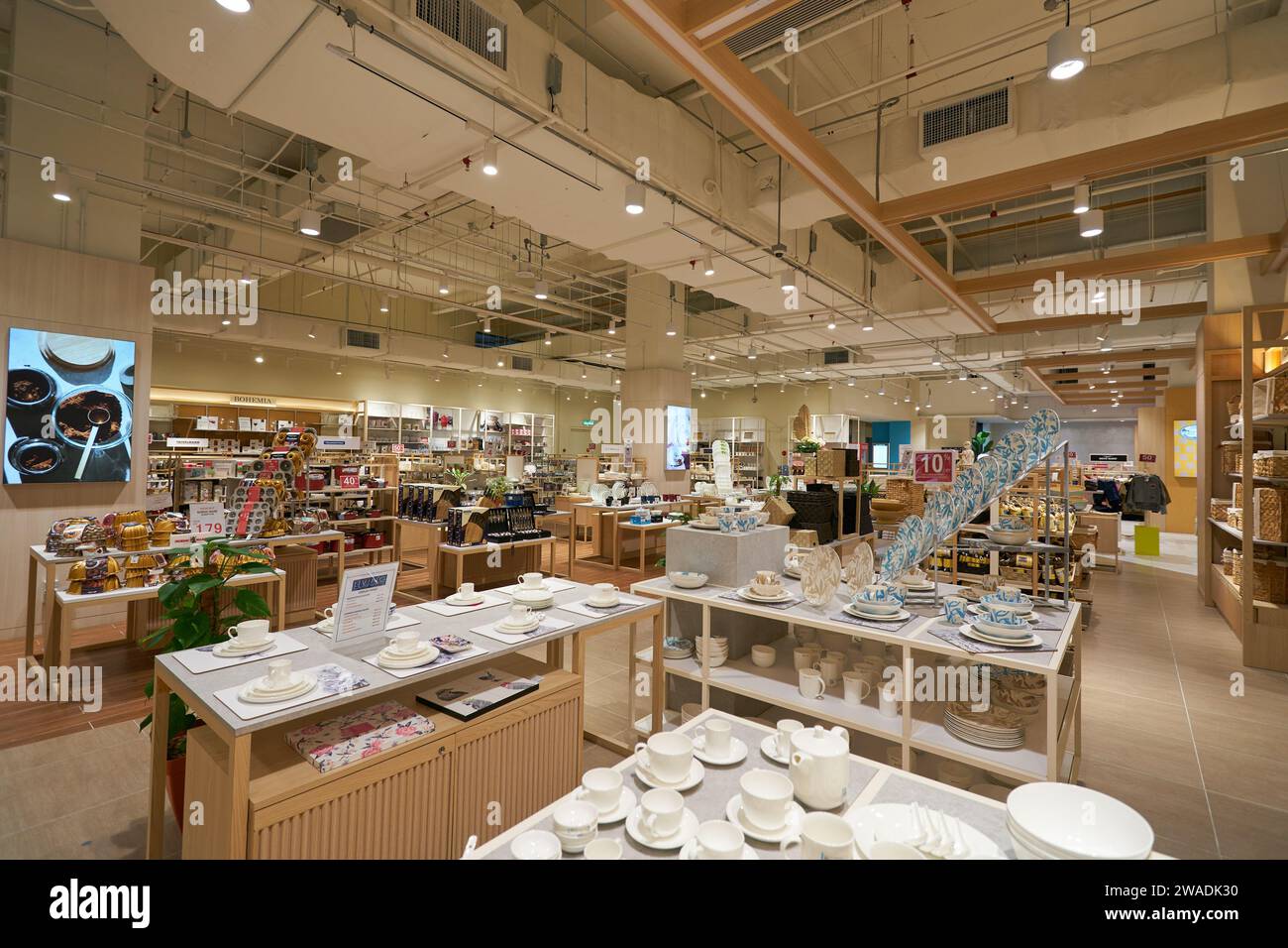 KUALA LUMPUR, MALAYSIA - MAY 27, 2023: interior shot of Metrojaya ...