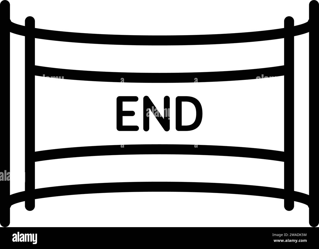 Icon for End,ending Stock Vector Image & Art - Alamy