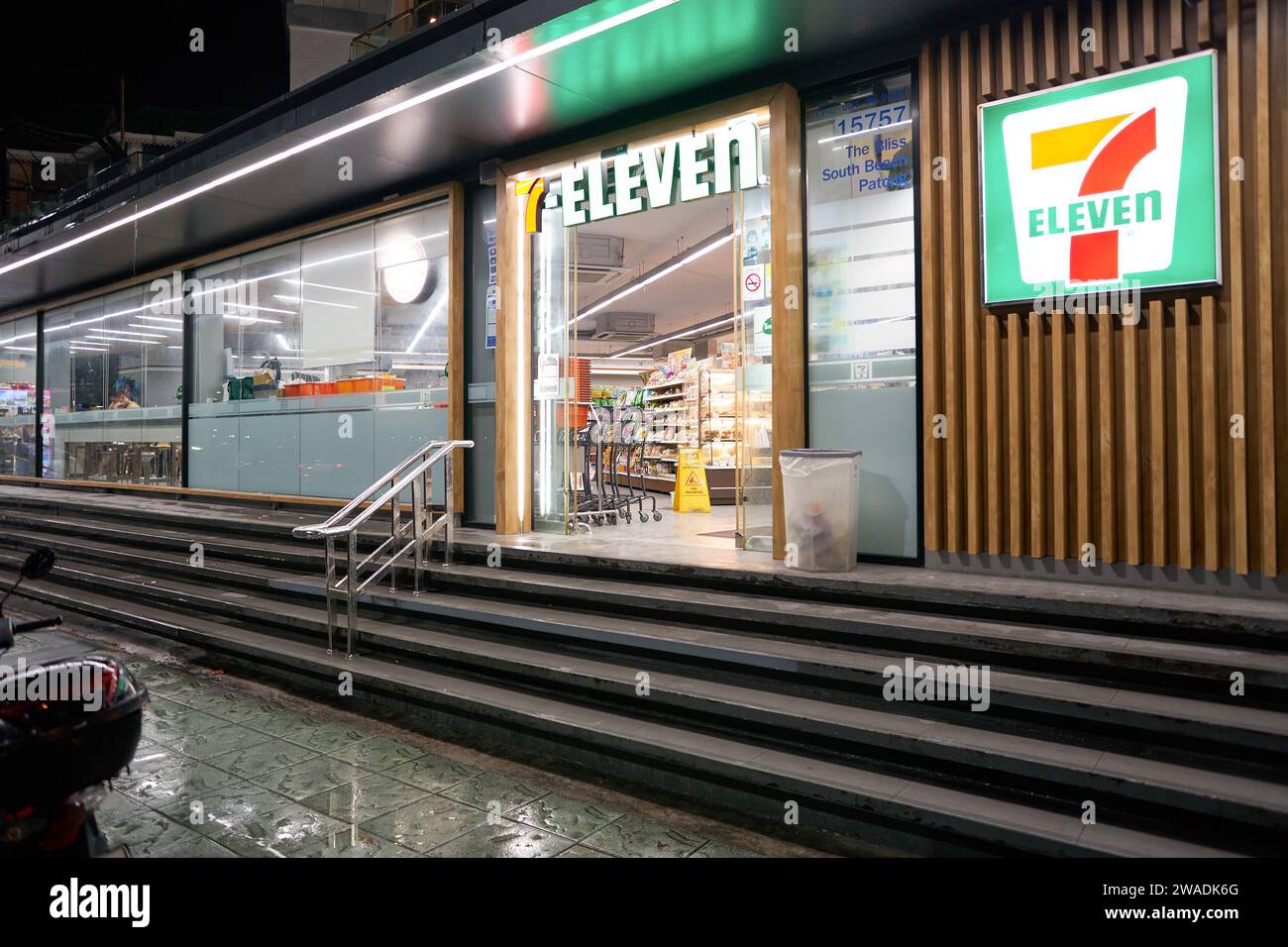 PHUKET, THAILAND - MAY 04, 2023: entrance to 7-Eleven convenience store in Phuket Stock Photo ...