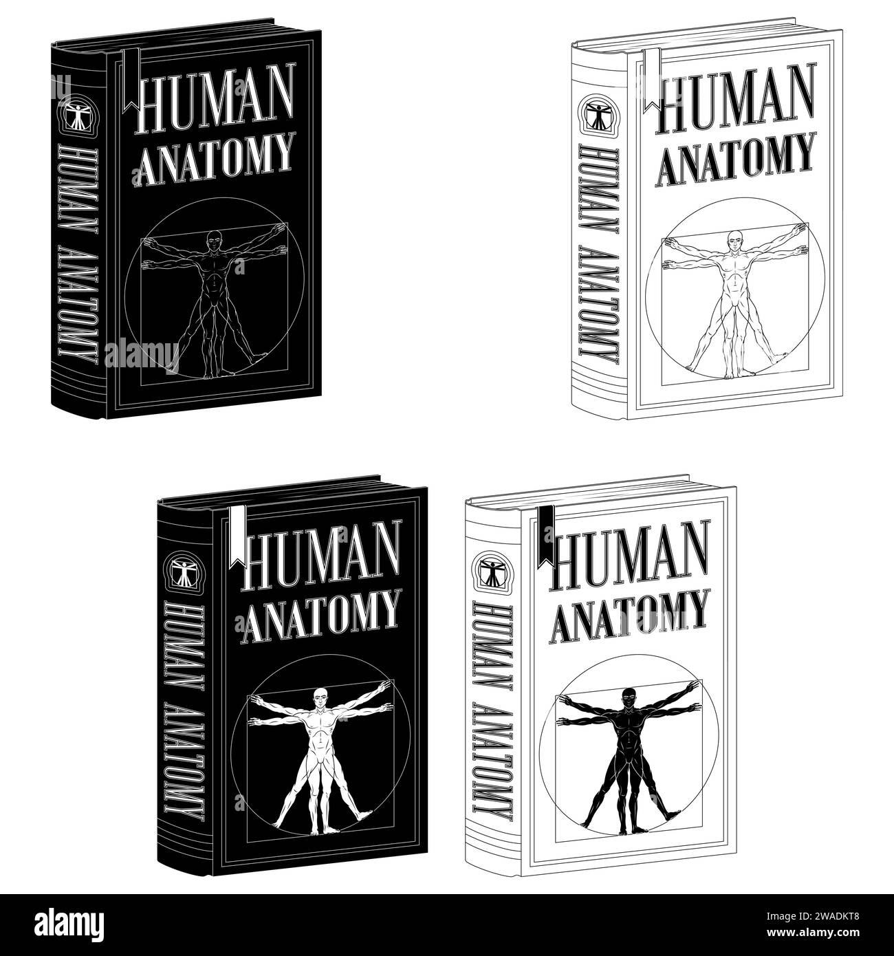 Human body book cover Stock Vector Images - Alamy