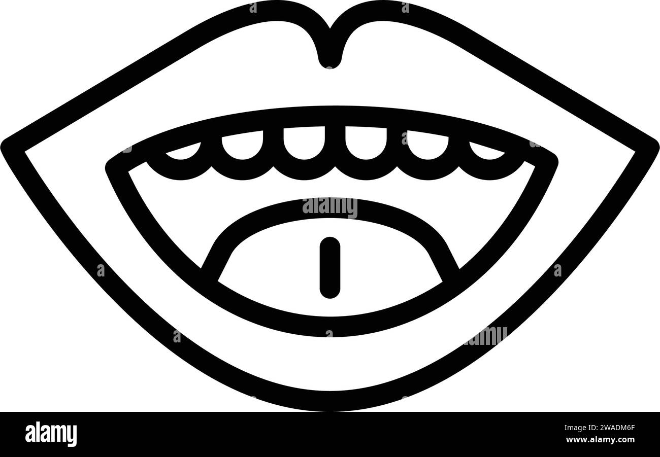 Opening mouth Stock Vector Images - Alamy