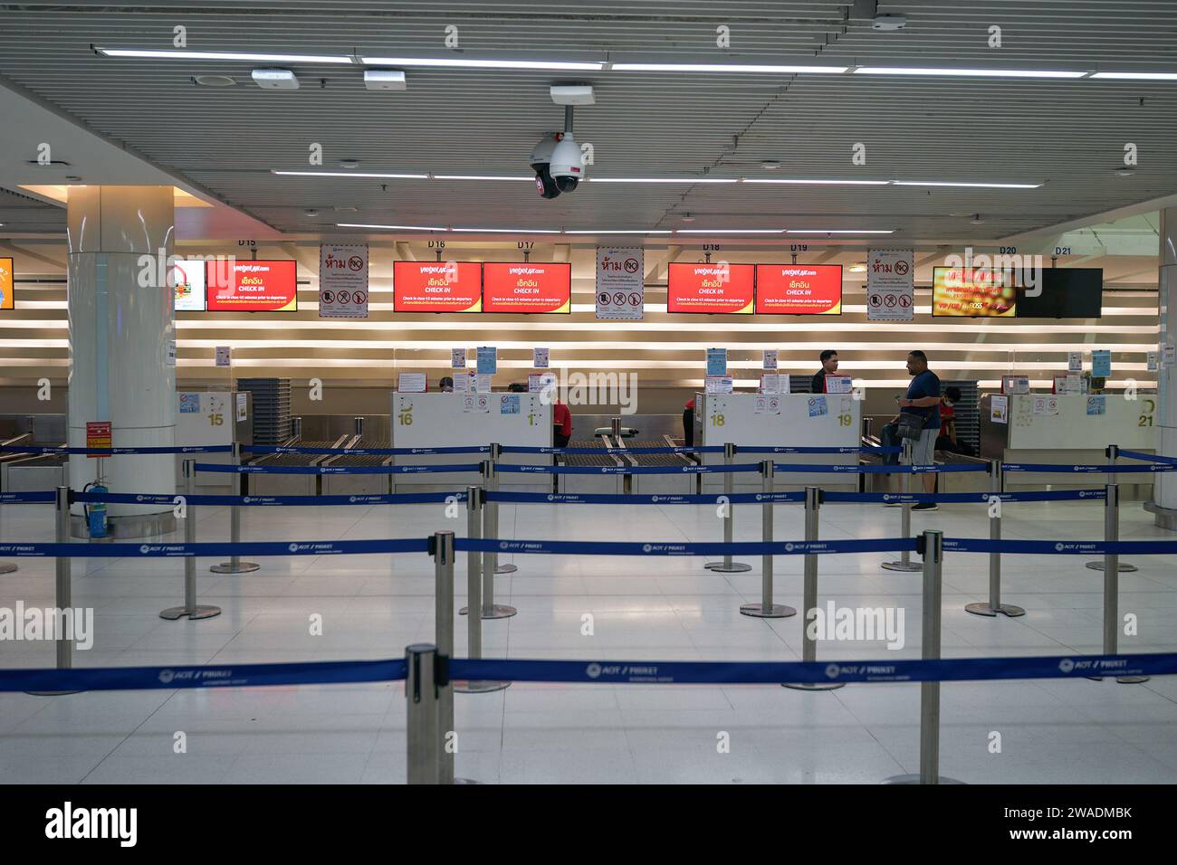 PHUKET, THAILAND - MAY 06, 2023: VietJet Air check-in area inside ...