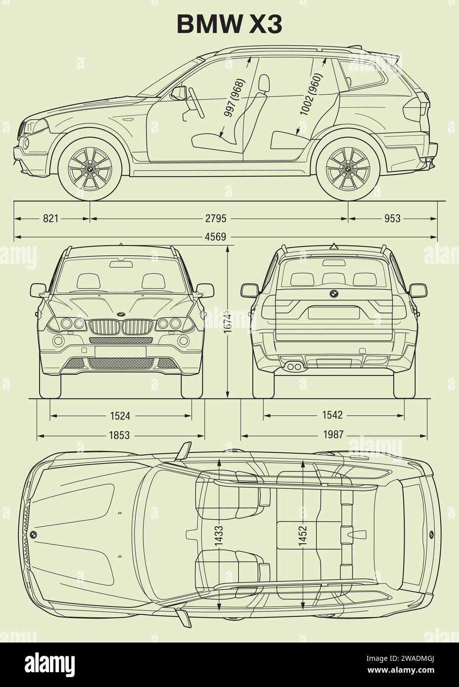 Bmw x3 Stock Vector Images - Alamy