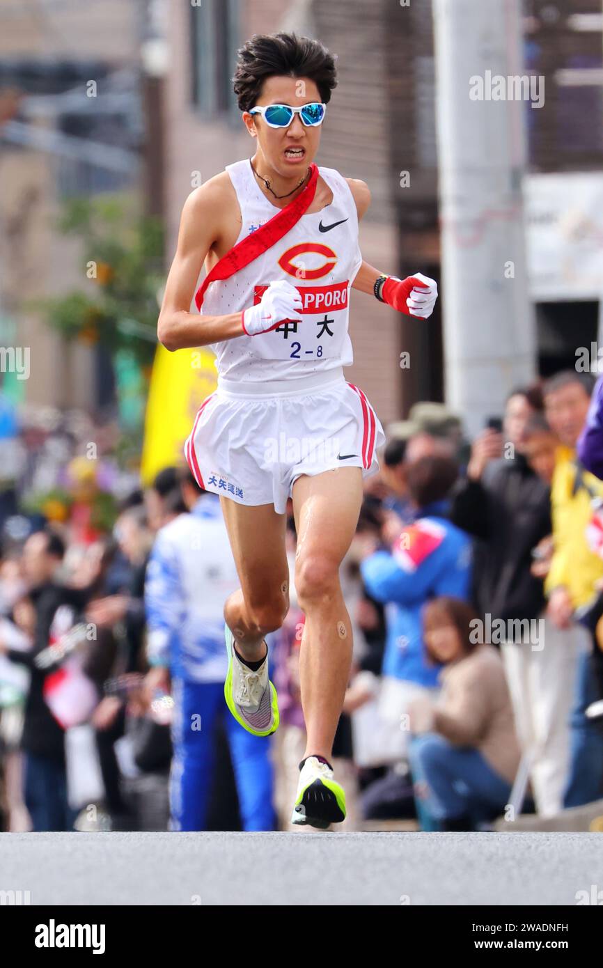 kanagawa, Japan. 3rd Jan, 2024. Haruki Abe (), JANUARY 3, 2024 - Ekiden : The100th Hakone Ekiden ...