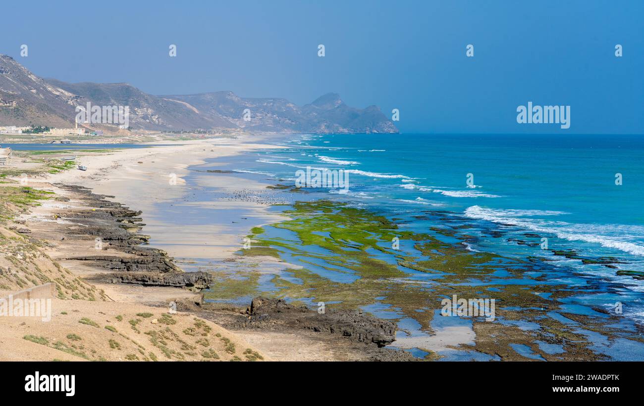 view of salalah -Al Mughsayl Beach (also written as Al Mughsail Beach ...
