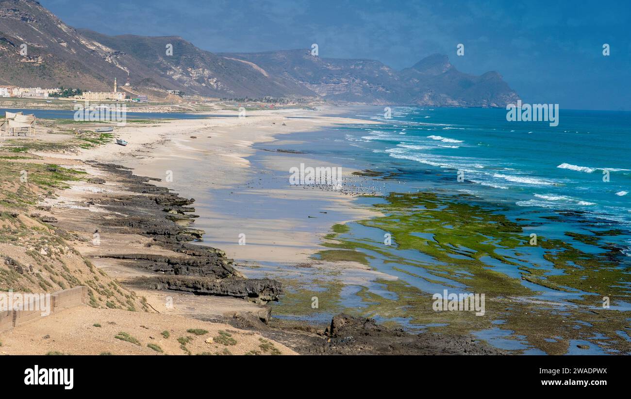 view of salalah -Al Mughsayl Beach (also written as Al Mughsail Beach ...