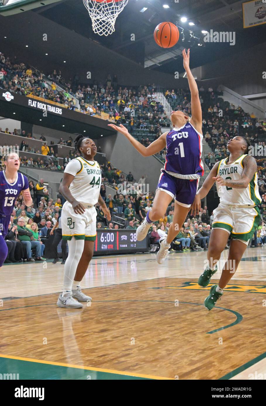 Waco, Texas, USA. 3rd Jan, 2024. TCU Horned Frogs guard Jaden Owens (1 ...