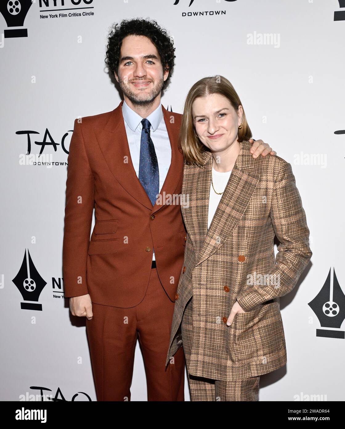 Benny Safdie, left, and wife Ava Safdie attend the New York Film ...