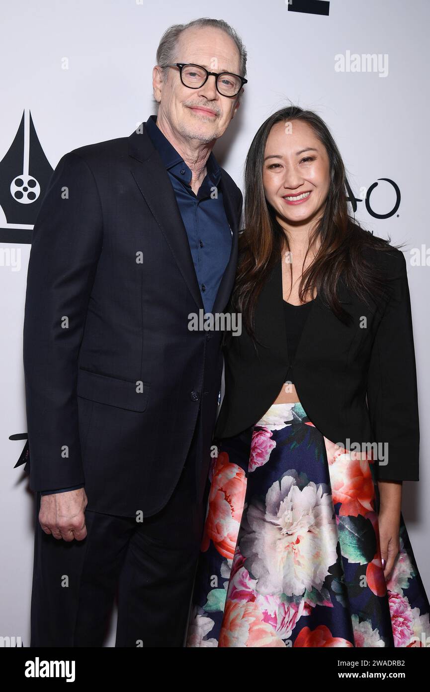 New York, USA. 03rd Jan, 2024. (L-R) Steve Buscemi and Karen Ho attend ...