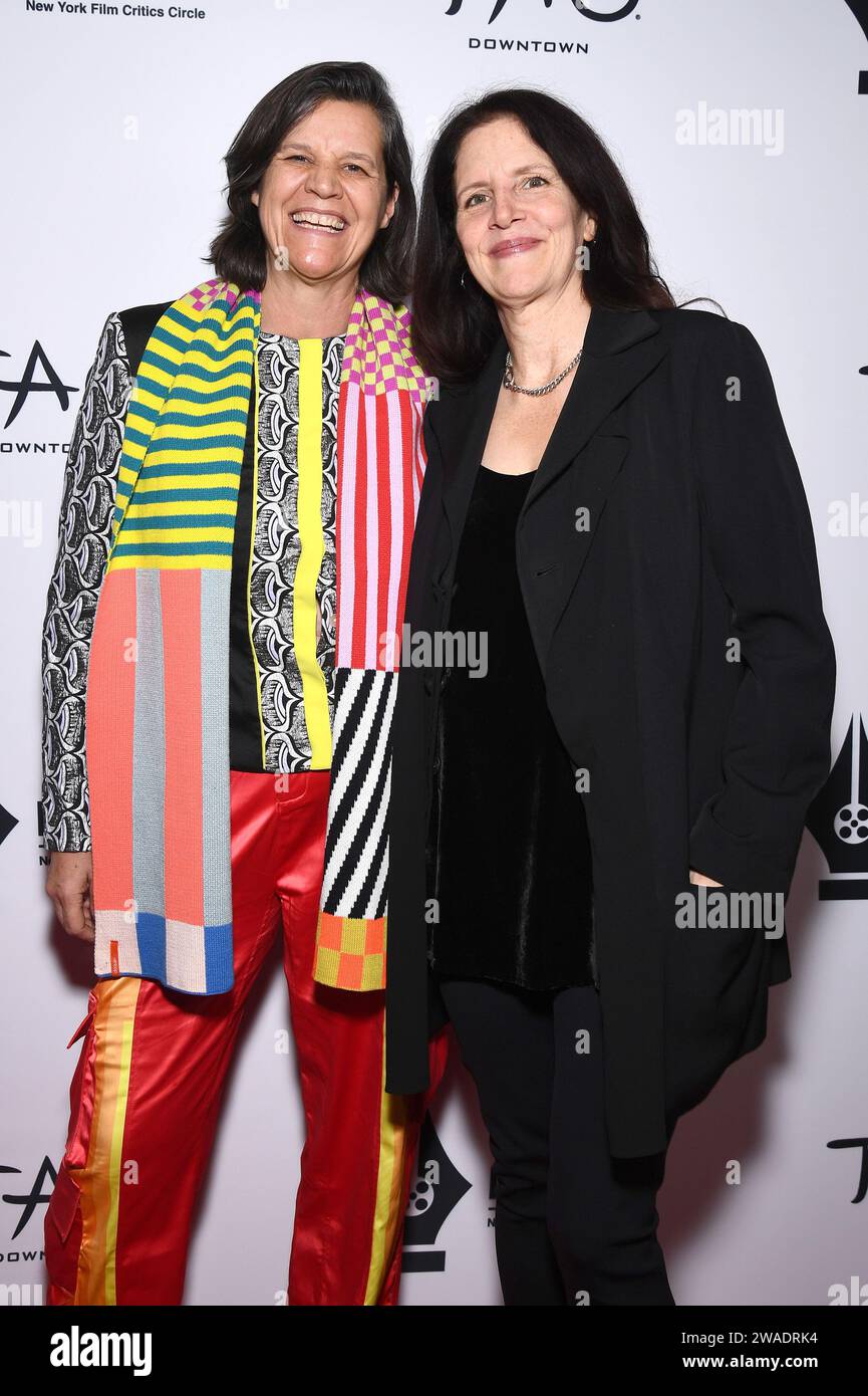 New York, USA. 03rd Jan, 2024. (L-R) Kirsten Johnson and Laura Poitras ...
