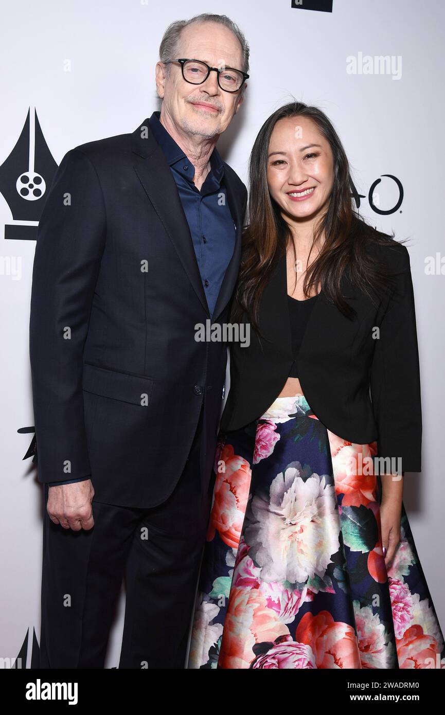 New York, USA. 03rd Jan, 2024. (L-R) Steve Buscemi and Karen Ho attend ...