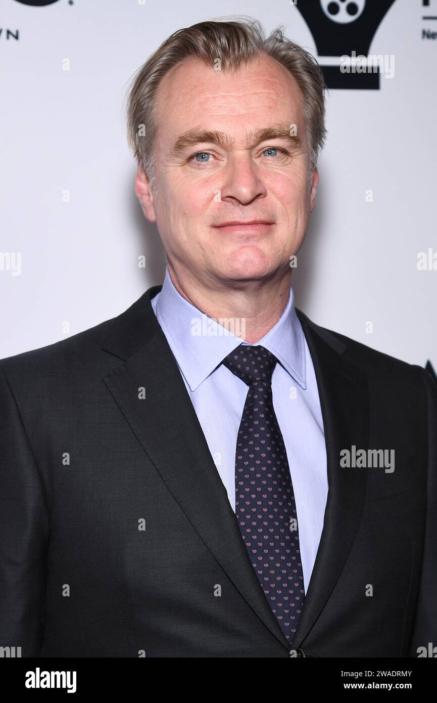 New York, USA. 03rd Jan, 2024. Director Christopher Nolan attends the ...