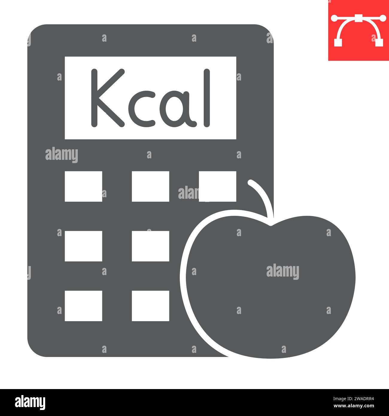 Food calorie calculator Stock Vector Images - Alamy