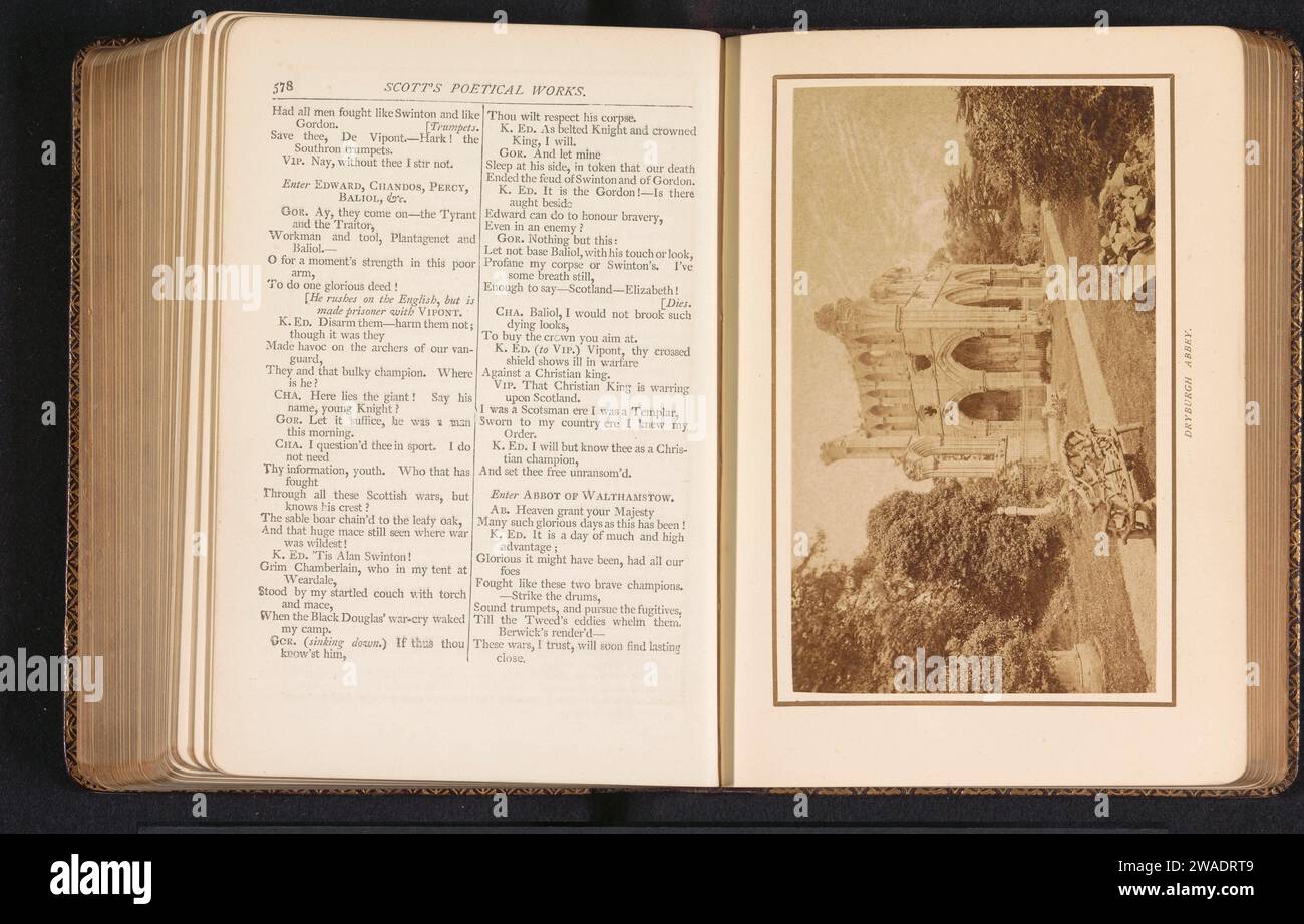 View of the ruin of Dryburgh Abbey, c. 1850 - in or before 1886 ...