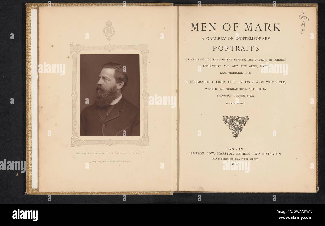 Men of mark, Thompson Cooper, 1880 book London paper. linen (material ...
