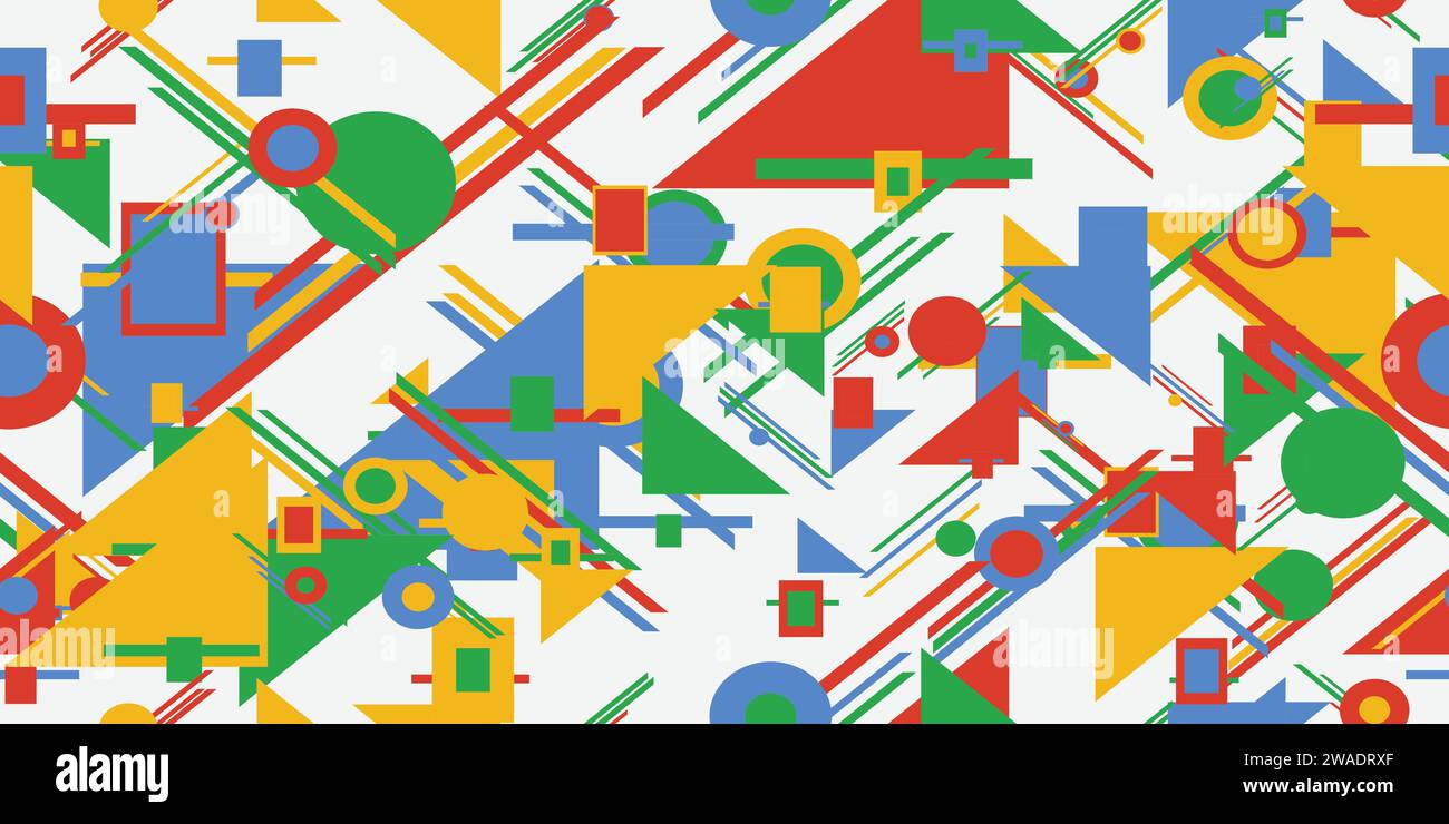 Abstract geometric pattern design in retro style. Vector illustration ...