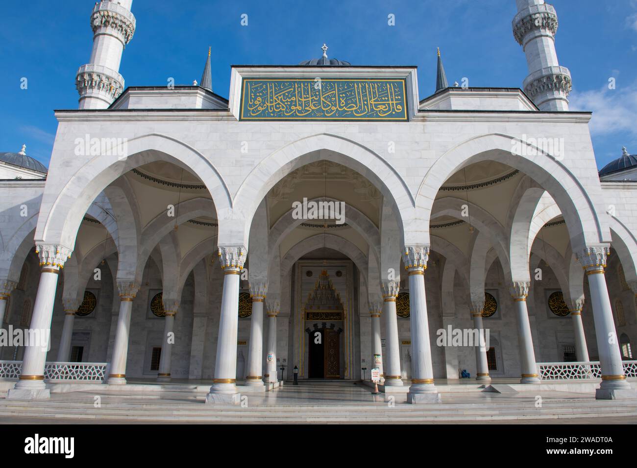 Melike Hatun Mosque Camii is a Classical Ottoman style in old quarter ...