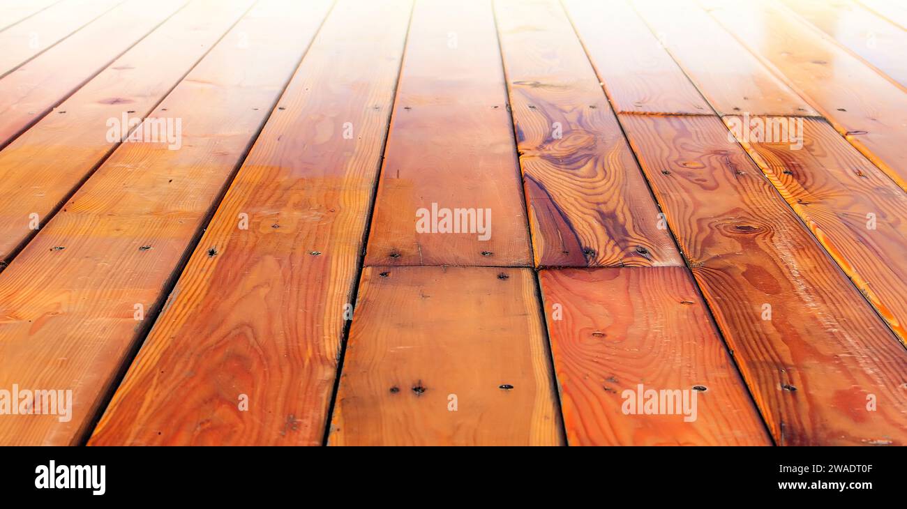 The Perspective Angle View old oak wood background. Copy Space Stock ...