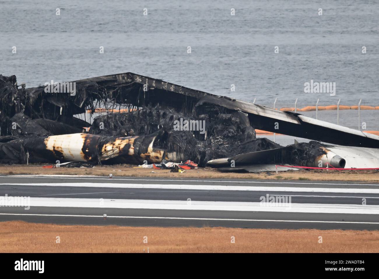Hokkaido, Japan, January 3, 2024. JAL's A350-900 Reg. JA13XJ of JL516 ...