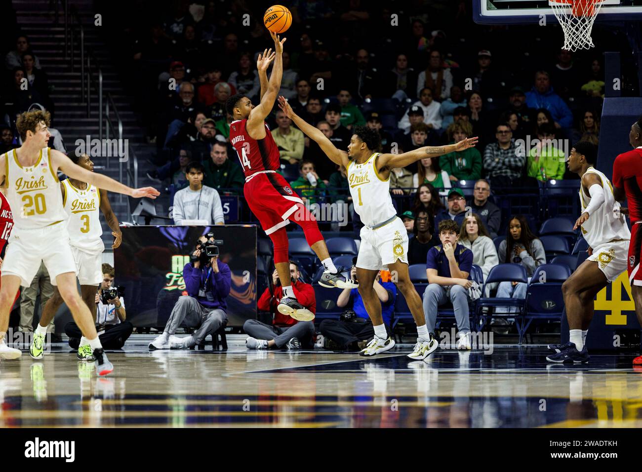 USA. 03rd Jan, 2024. January 03, 2024: North Carolina State guard Casey ...