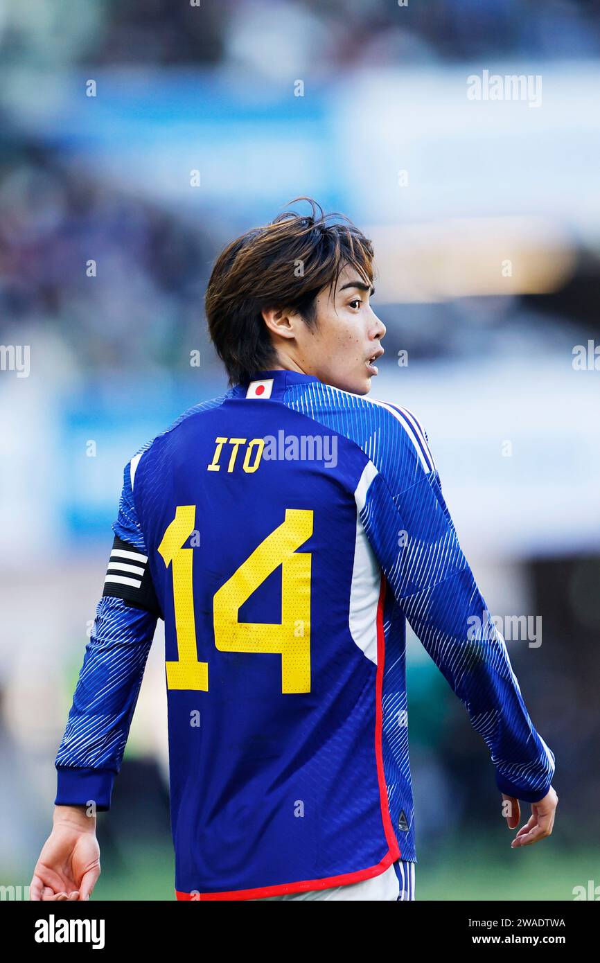 Tokyo, Japan. Credit: D. 1st Jan, 2024. Junya Ito (JPN) Football/Soccer : TOYO TIRES CUP 2024 ...