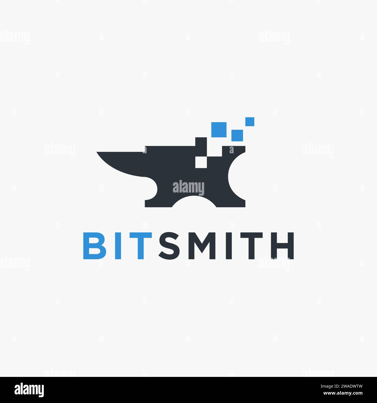 Digital Anvil logo icon vector template on white background Stock ...