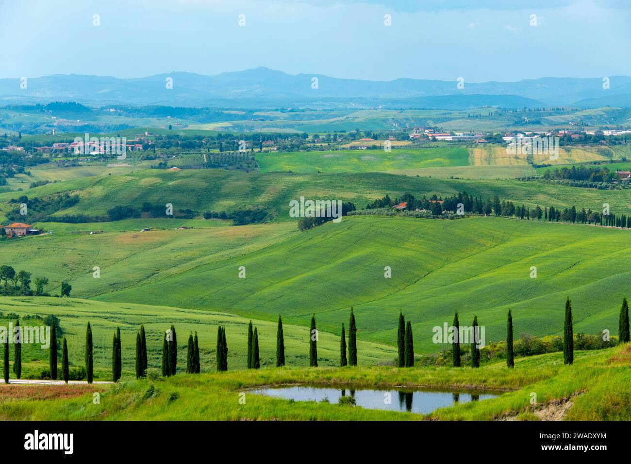 Rolling Hills of Tuscany - Italy Stock Photo - Alamy