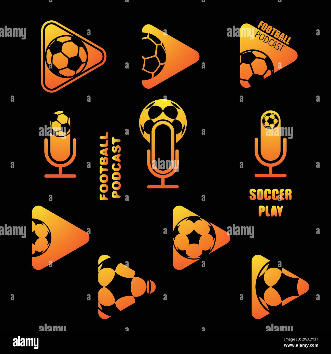 Football talk show Stock Vector Images - Alamy