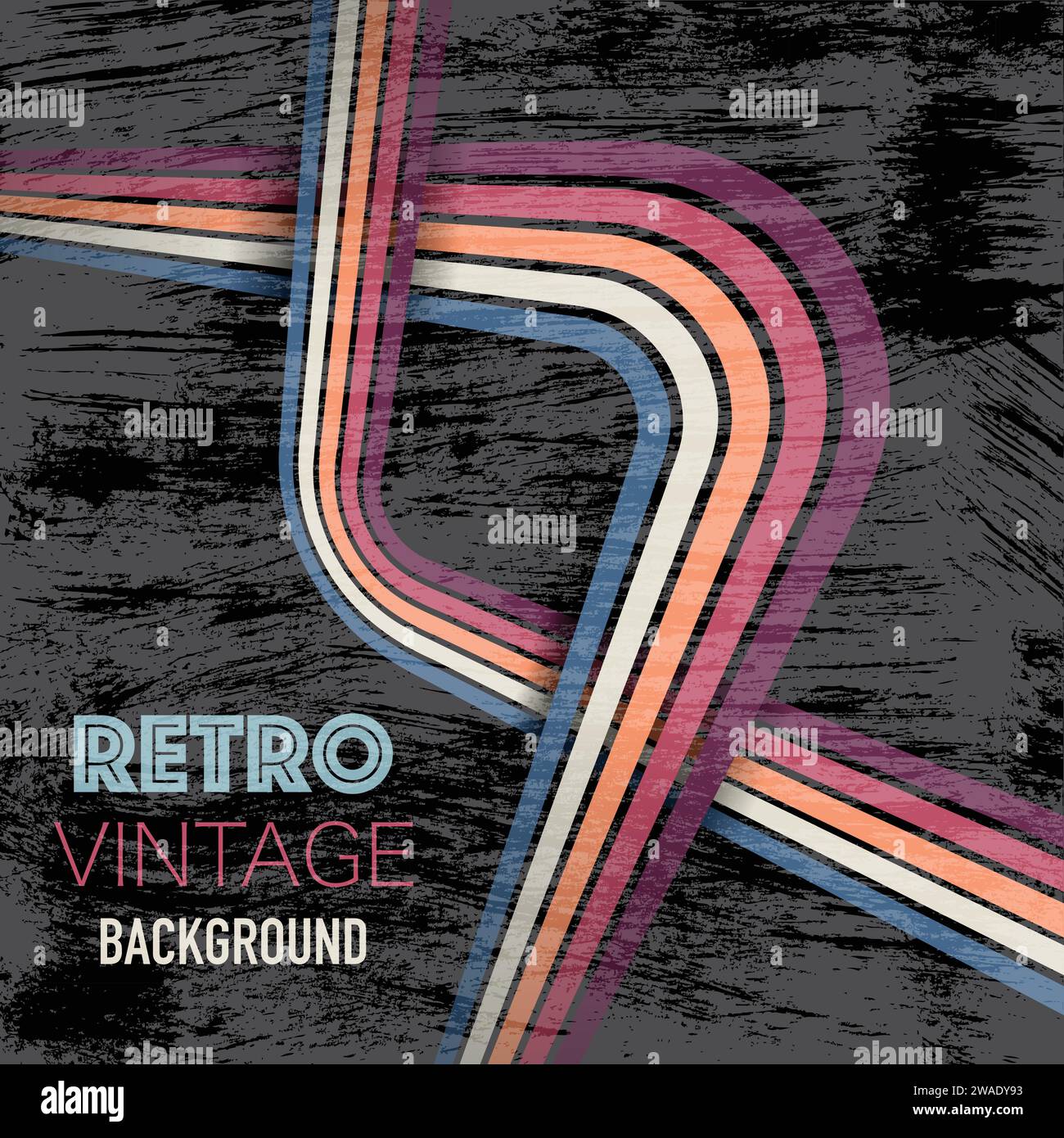 Old retro perspective lines hi-res stock photography and images - Alamy