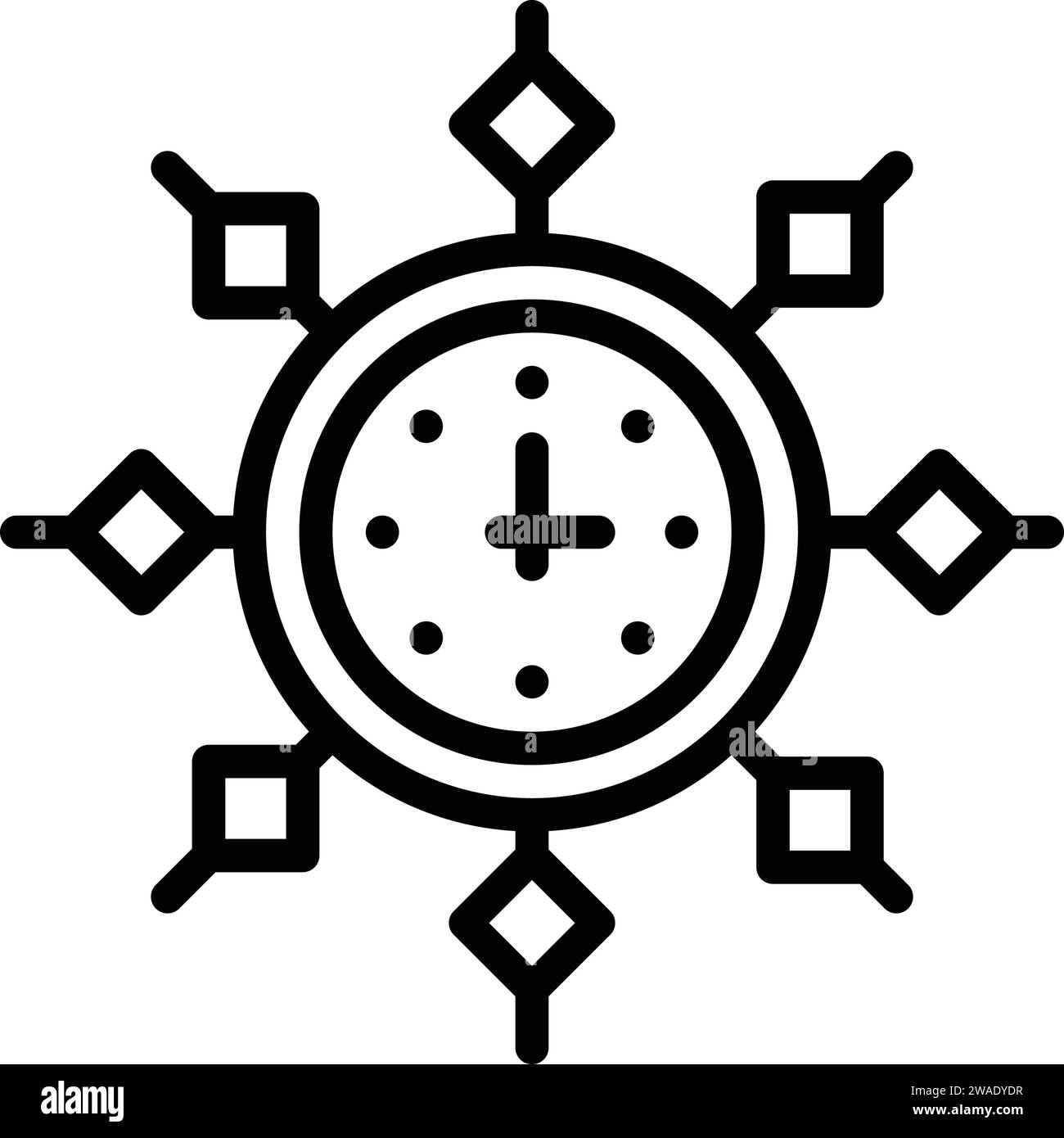 Icon for clock,hour Stock Vector Image & Art - Alamy