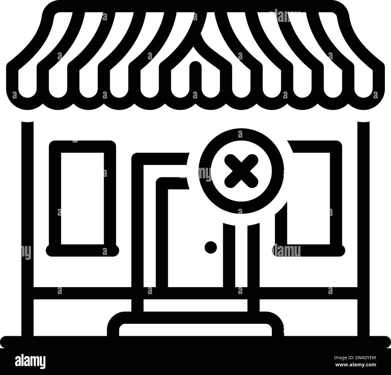 House closure icon hi-res stock photography and images - Alamy