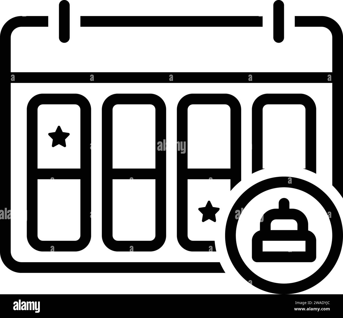 Events calendar icon vector hi-res stock photography and images - Alamy