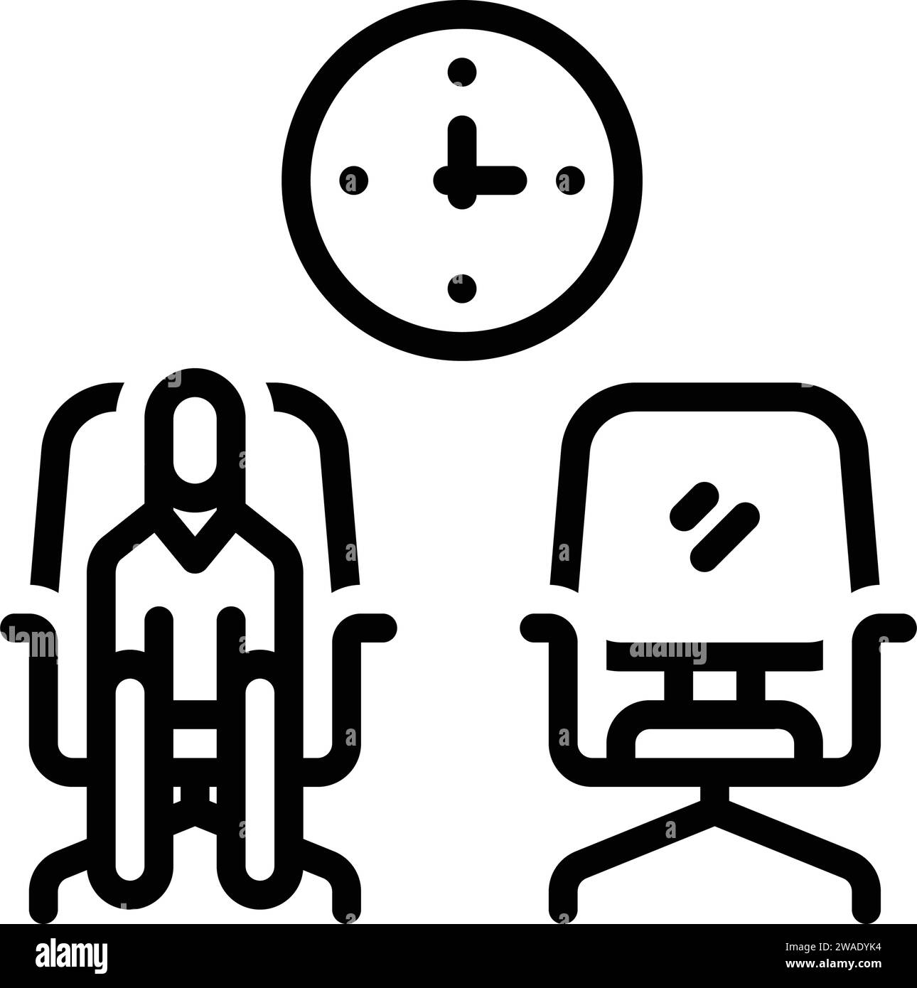 Icon for waiting,sit Stock Vector Image & Art - Alamy