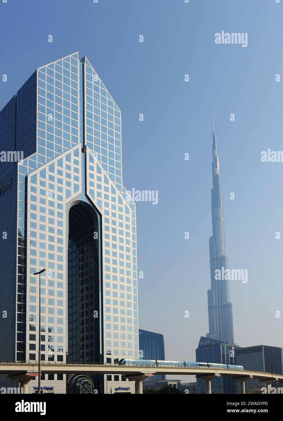 The Address Skyview and Burj Khalifa in Dubai, UAE Stock Photo - Alamy