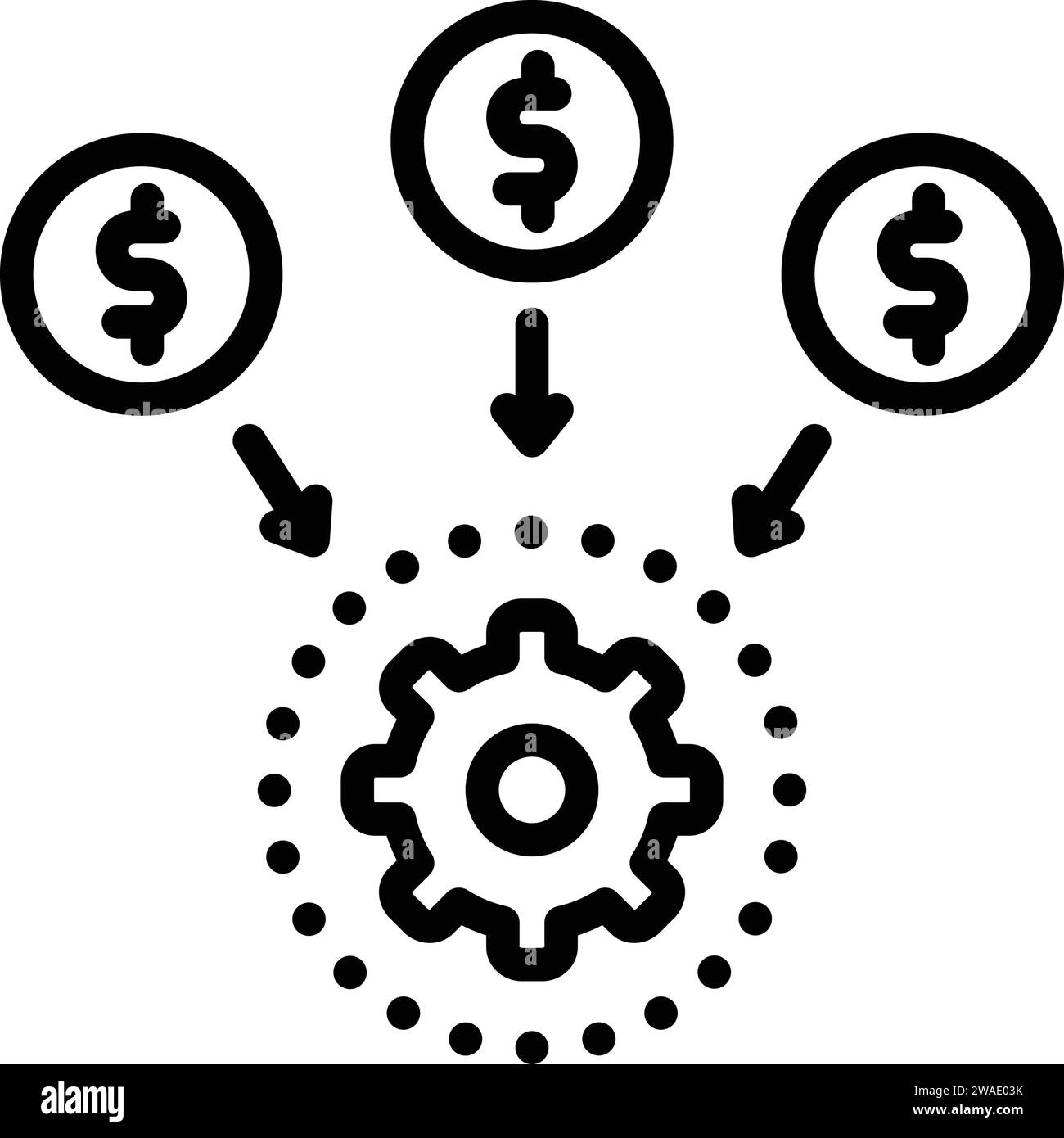Cashflow vector vectors hi-res stock photography and images - Alamy