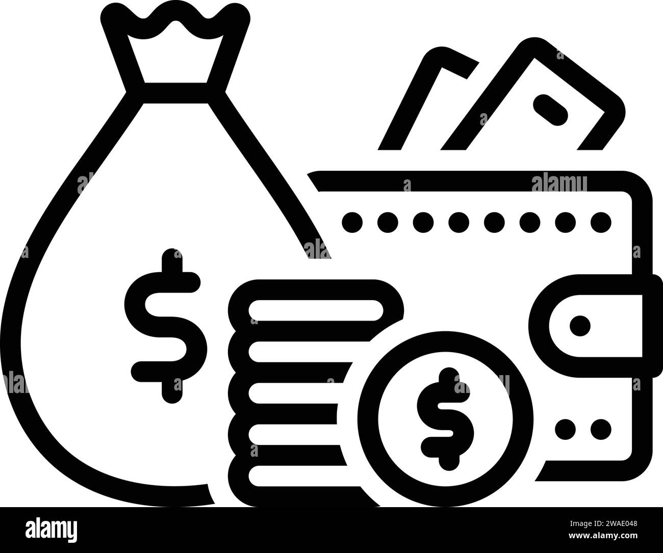Dividend vector vectors Black and White Stock Photos & Images - Alamy