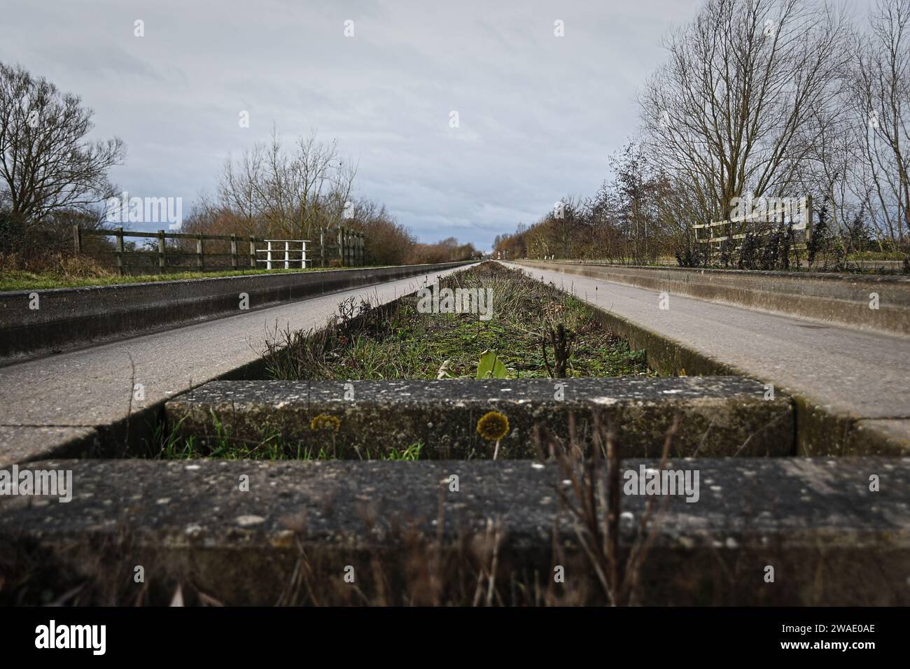 Cambridgeshire Guided Busway Stock Photo - Alamy